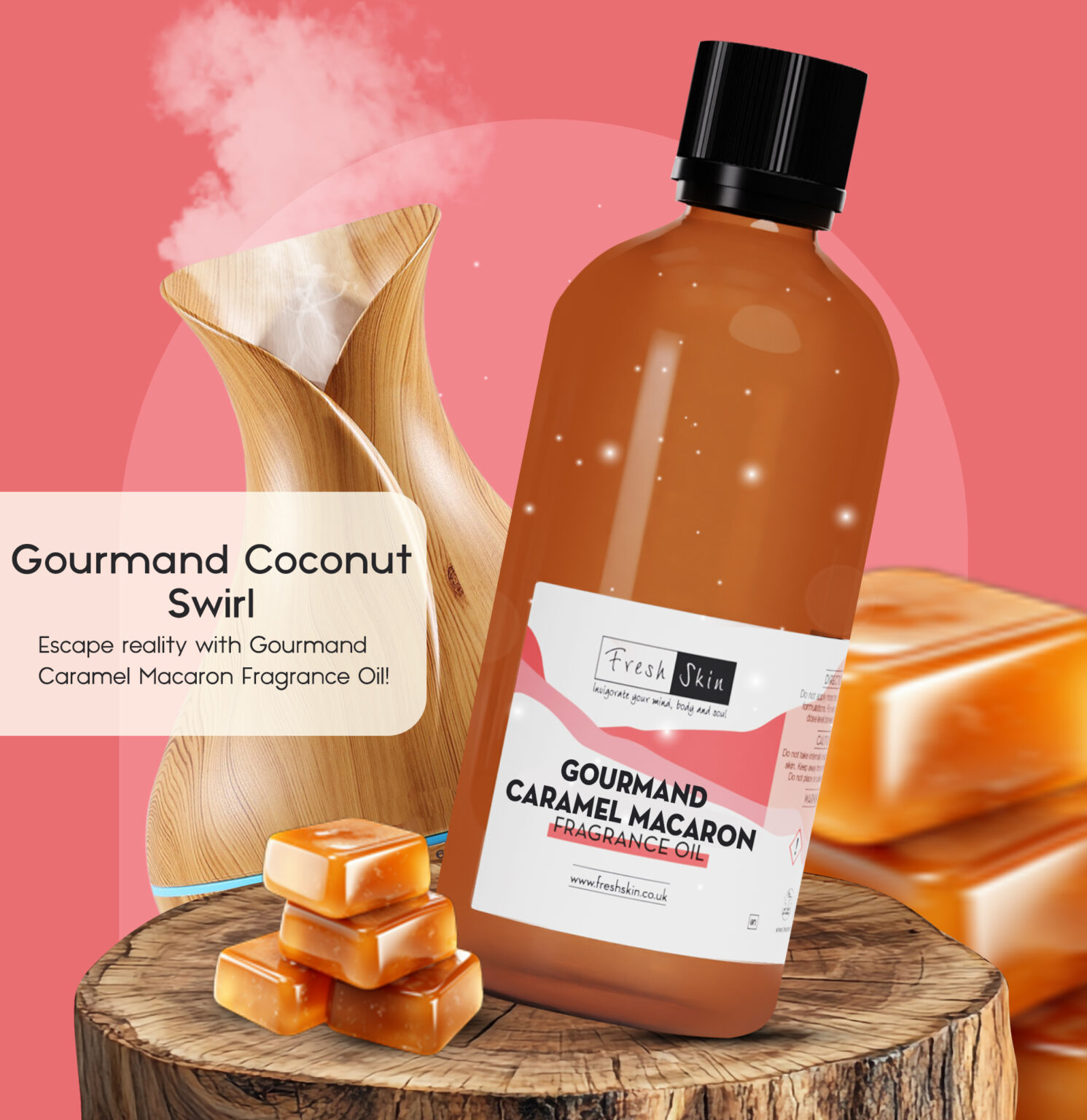 Gourmand Caramel Macaron Fragrance Oil - Freshskin Beauty